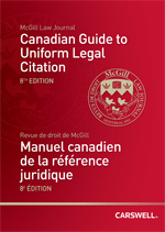 Using the McGill Guide with HeinOnline - Manitoba Law Library Inc.