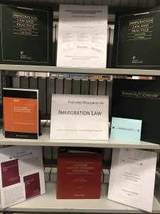 New Book Display: Immigration - Manitoba Law Library Inc.